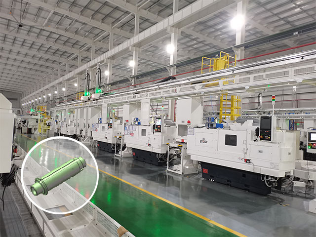 电机轴自动化生产线案例 - 宁夏巨能机器人股份有限公司